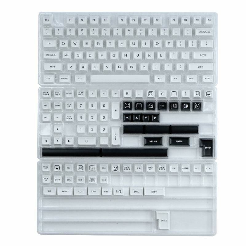 BOW Keycaps PBT Double Shot QXA Profile Набор для механических переключателей клавиатуры 64 68 96 980 104 160 клавиш