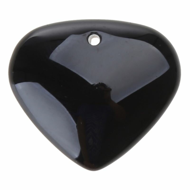 Хрустальная Подвеска В Виде Сердца Из Персика-Черный-Большой