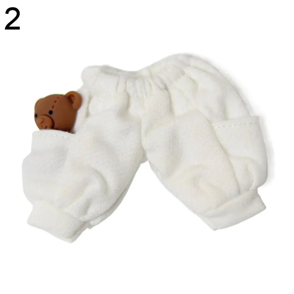 Кукольная одежда Obitsu11, футболка, брюки, хлопок Белый, 2