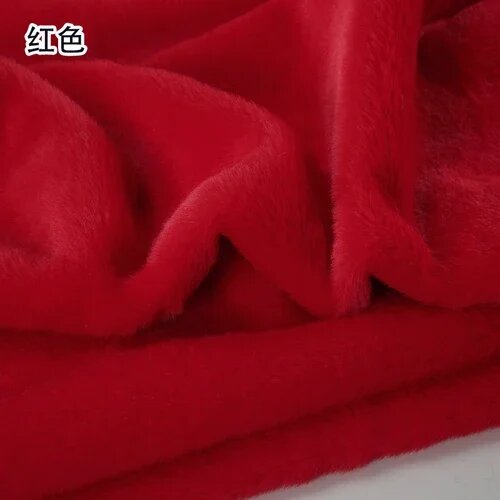 40x50 см ткань из искусственного кроличьего меха 8 мм с зашифрованным мягким мехом, короткий плюш, 100% полиэстер, одежда ручной работы, домашний текстиль, шарф, кукла