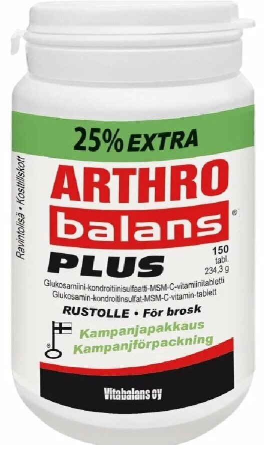 Препарат для суставов Vitabalans Arthro Balans Plus, 150 таблеток, без сахара