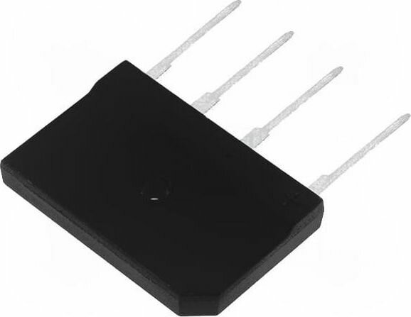Диодный мост DIODES INCORPORATED KBJ406G однофазный Urmax: 600В If: 4А Ifsm: 120А плоские 1шт