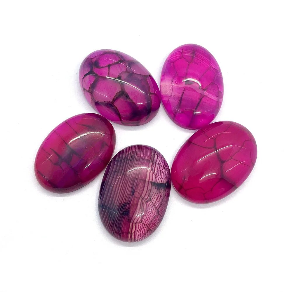 Кабошон агат, оникс, бирюза, натуральный камень, 18x25 мм