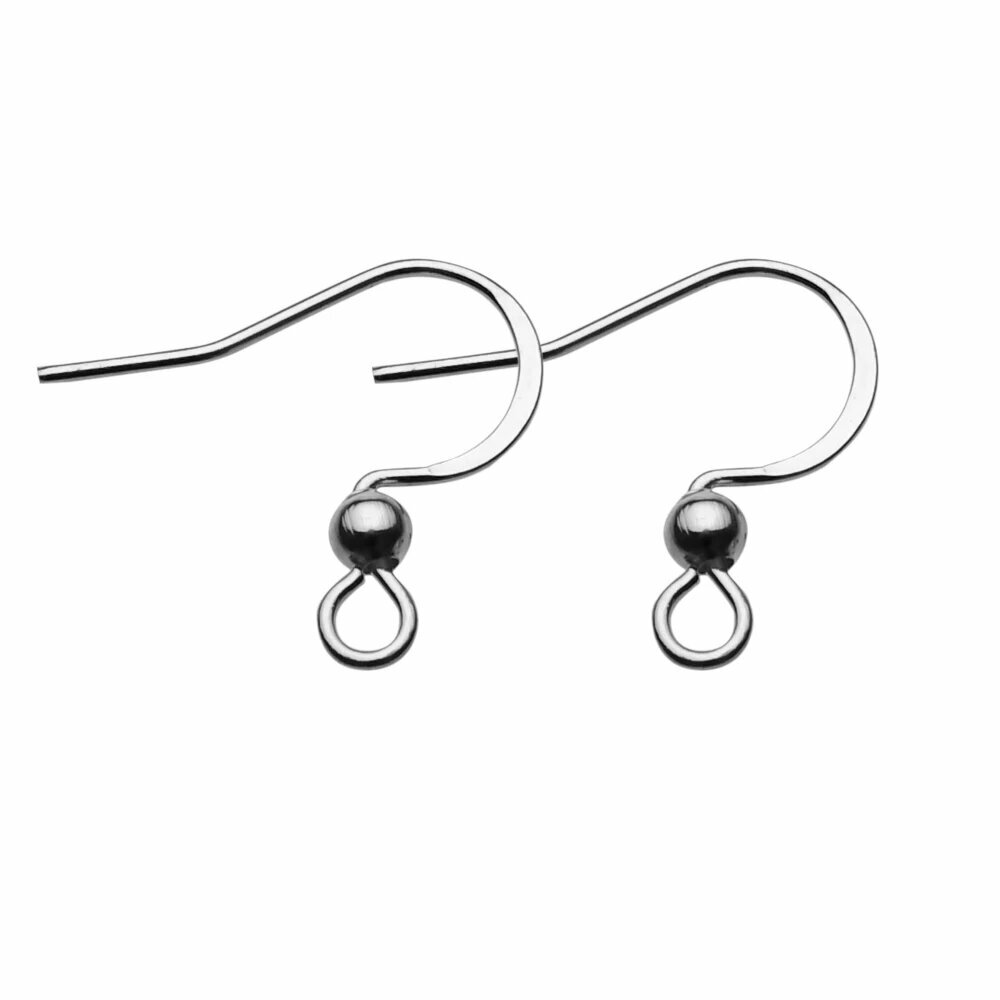 Крючки для сережек из нержавеющей стали, 50 шт. Steel color