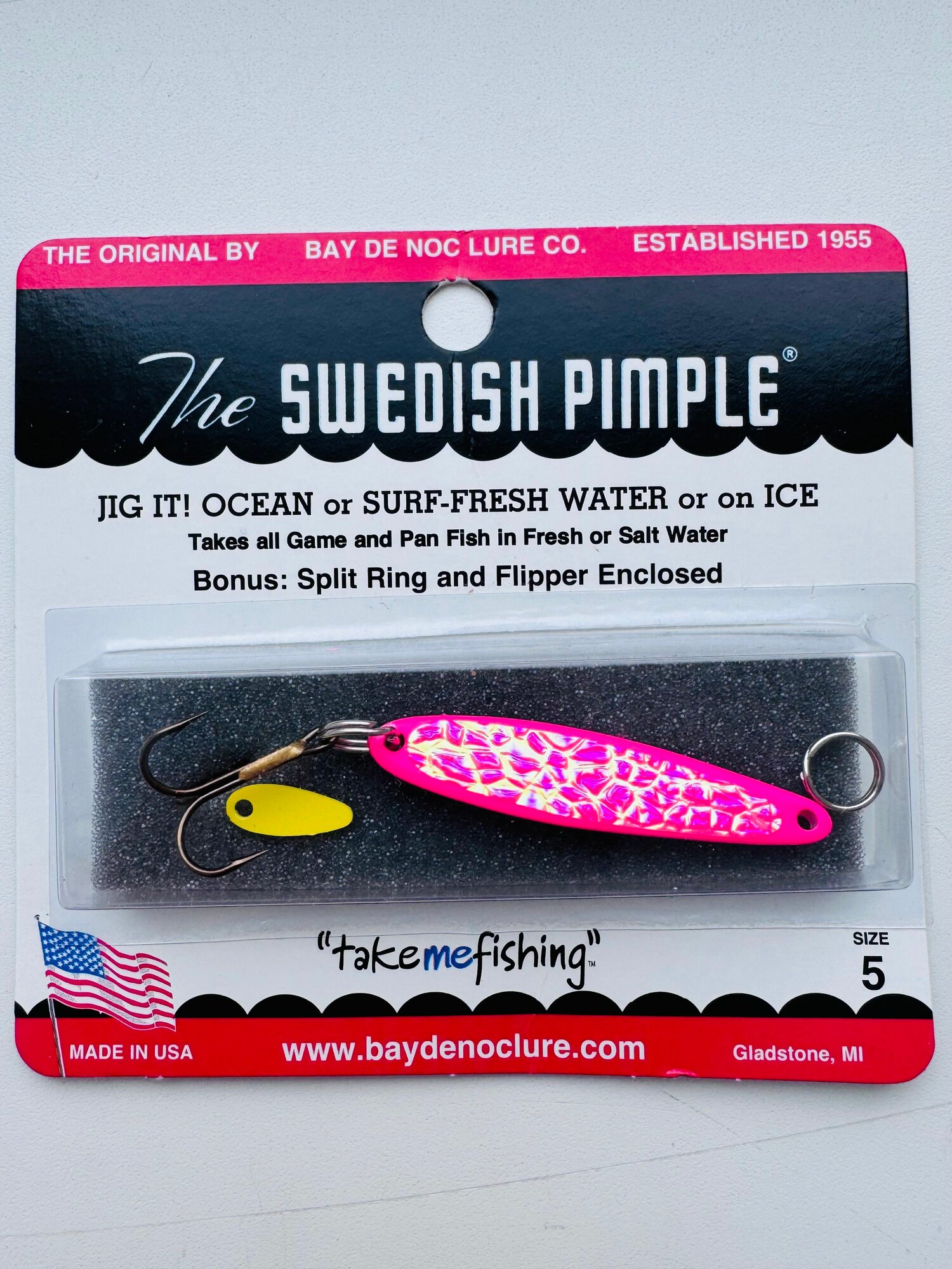 Блесна зимняя The Swedish Pimple 5 ("Шведский Прыщ")