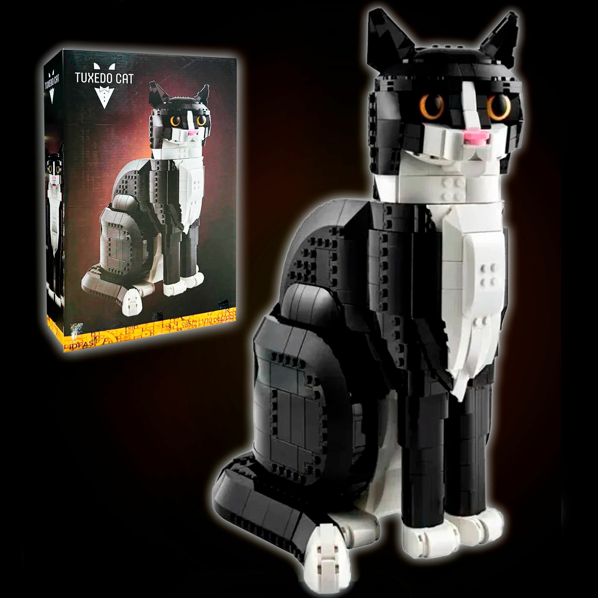 Конструктор Tuxedo Cat Кот в смокинге 1710 деталей
