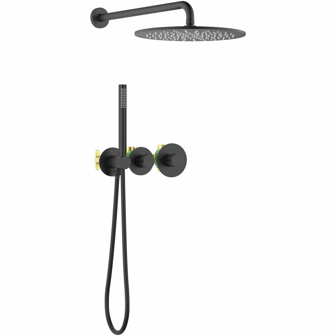 Встраиваемая душевая система с термостатом Timo (Тимо) Saona, черный, SX-2359/03SM