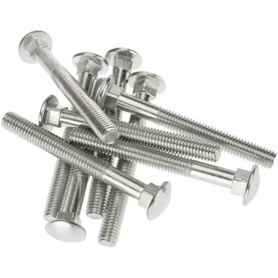 Болт мебельный Kranz DIN 603, 8х70, 30 шт.