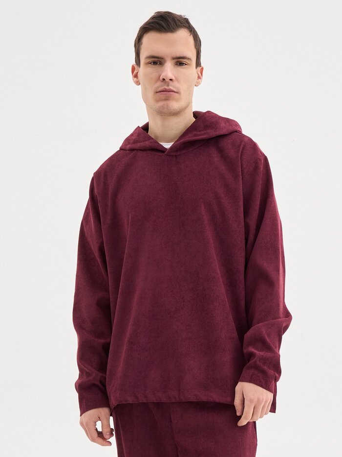 Кофта мужская, MINAKU, бордовая, размер 44