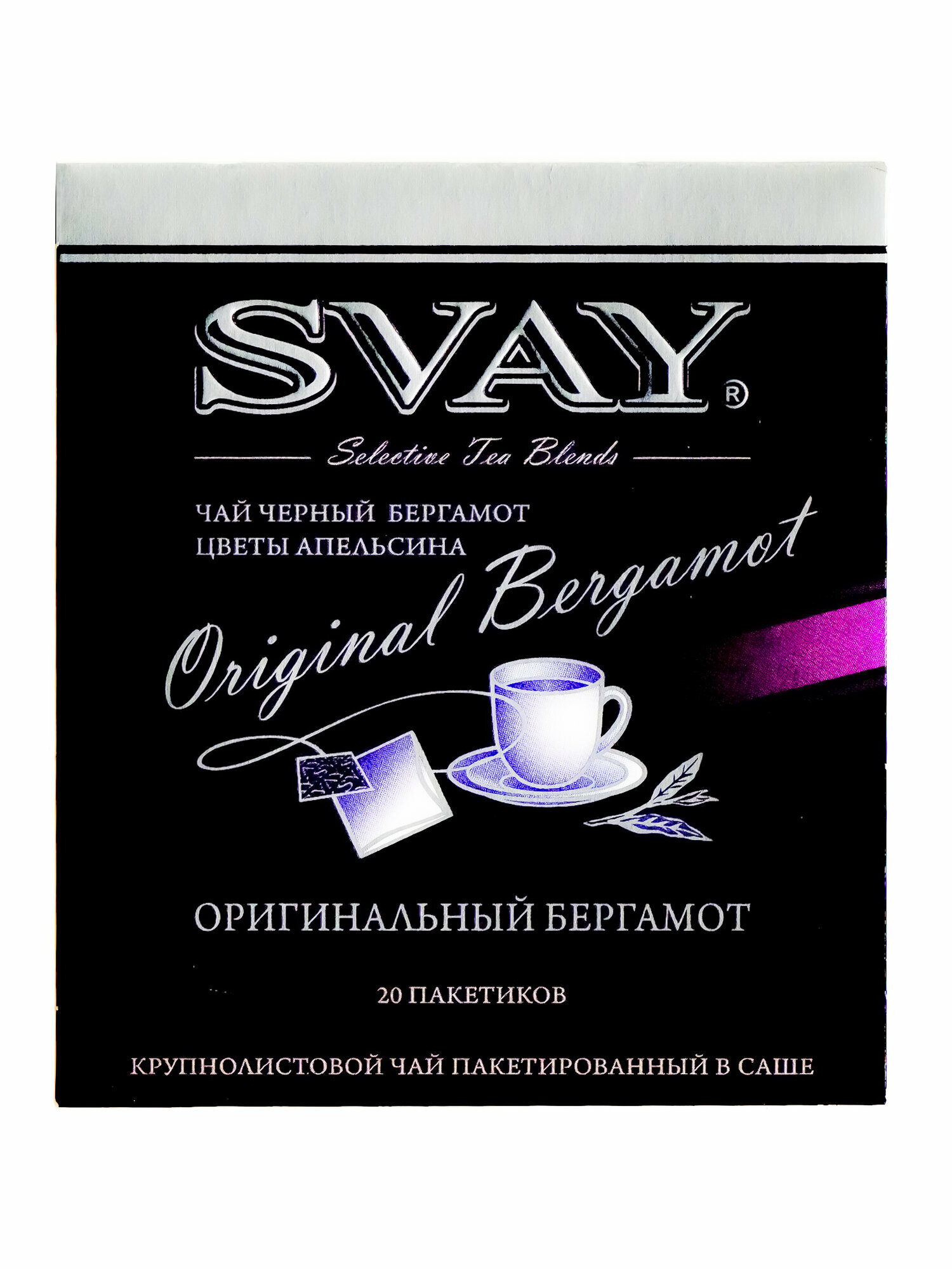 Svay Original Bergamot черный с бергамотом и цветами апельсина чай в саше