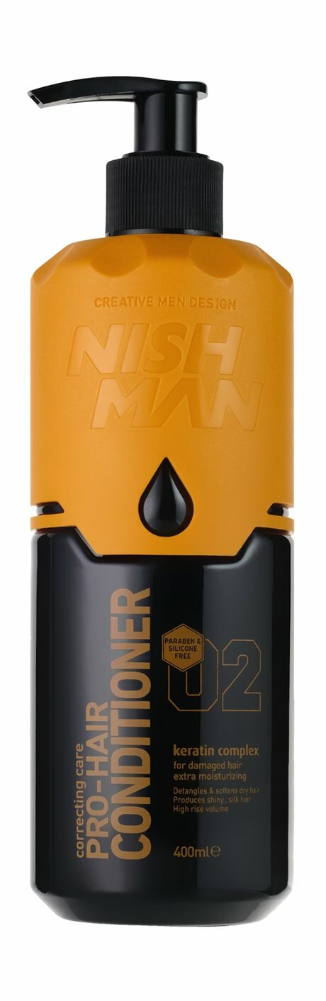 Nishman Correcting Care Pro-Hair Conditioner 02 Кондиционер для поврежденных волос с кератином 400мл