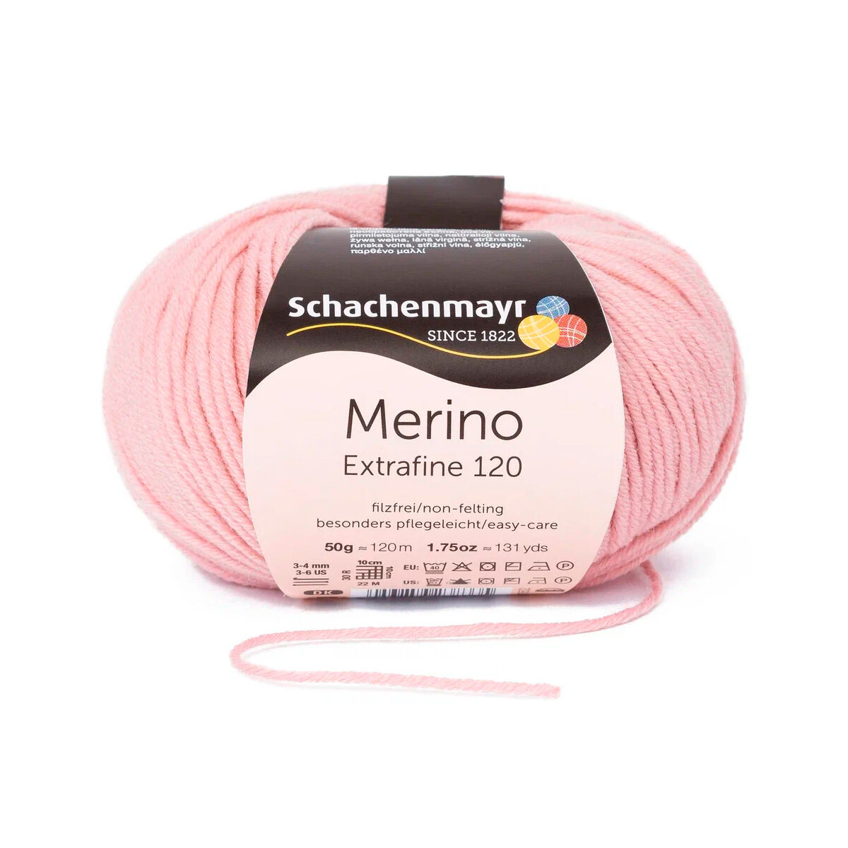 Merino Extrafine 120 /Мерино Экстрафайн 120/ пряжа Schachenmayr, MEZ, 9807552 (10134, antikrosa (античный розовый), розовый)