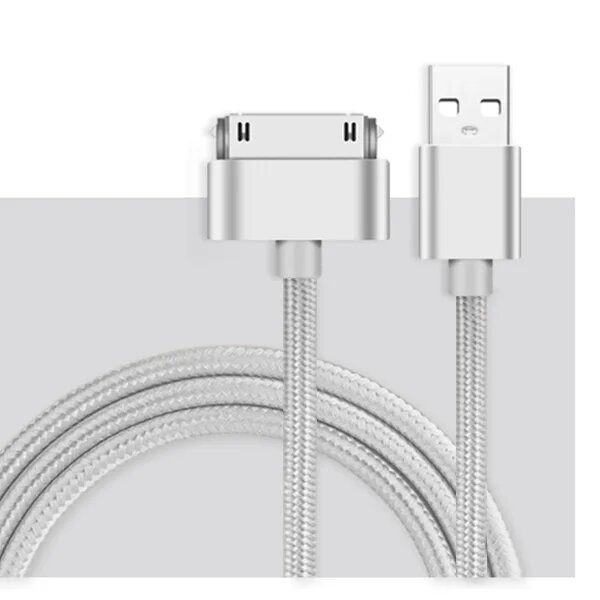 USB-кабель SUPTEC для iPhone 4, USB-кабель в нейлоновой оплетке для быстрой зарядки, 30 контактов, для iPad 1, 2, 3, iPod Nano, шнур для передачи данных
