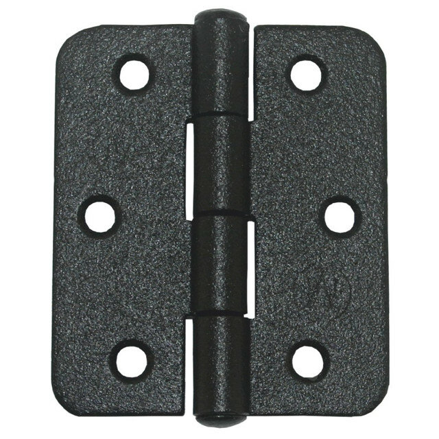 Петли накладные "ПН5", 60х49 мм, черные, для оконных рам и форточек, 2 шт