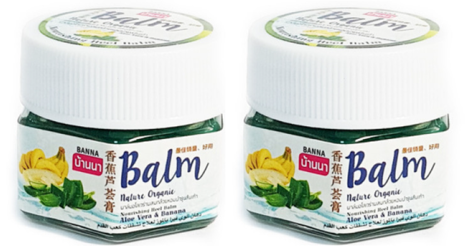Бальзам для стоп Banna, Банан и Алое Вера, питающий, 25 гр, 2 шт.