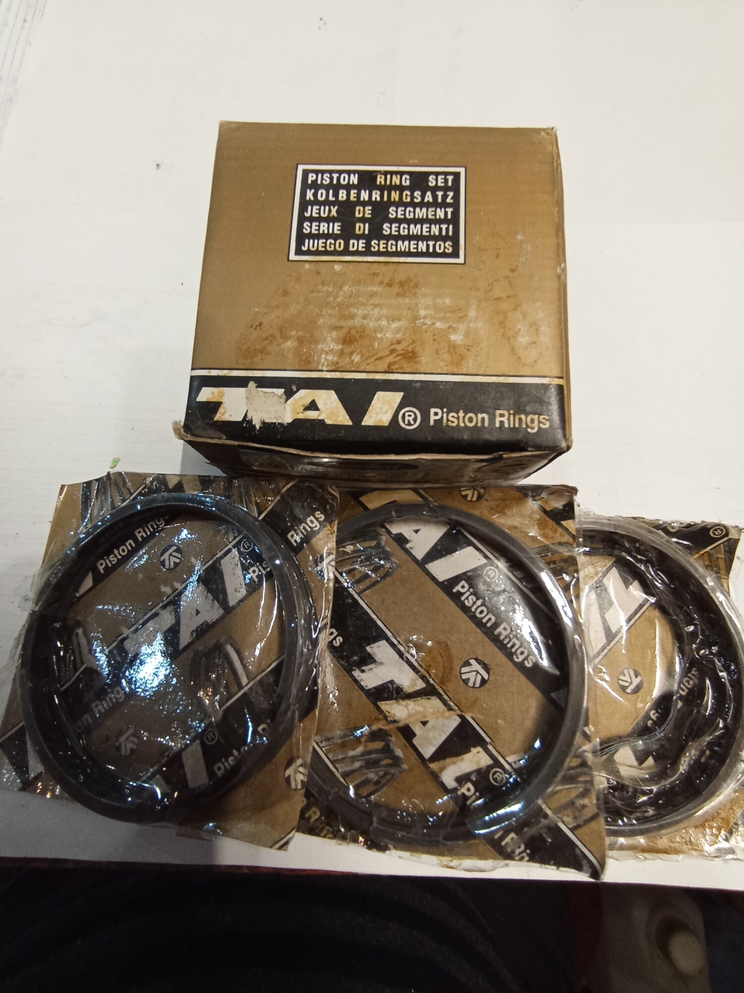 Кольца поршневые TAI 79.7 ваз лада германия.