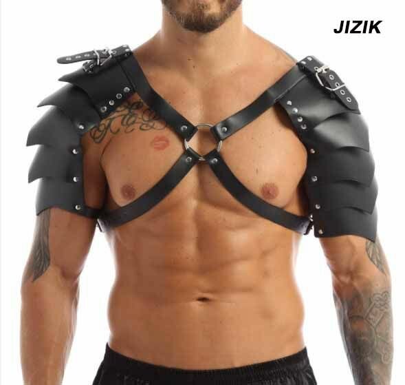 Костюм для ролевых игр / портупея эротическая кожаная бдсм / одежда для взрослых