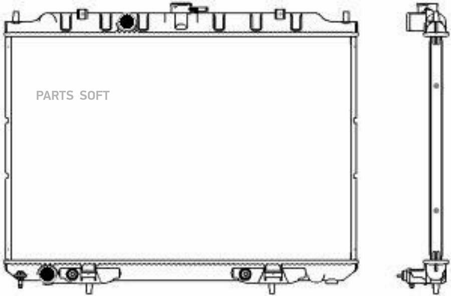 SAKURA 33411034 Радиатор сист. охл. Sakura 3341-1034 NISSAN X-TRAIL I (T30) ()