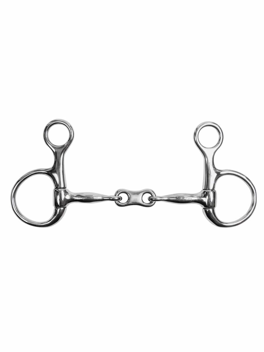 Sweethorse / Трензель для лошади "Боше", серебристый, 105мм.