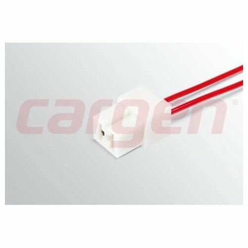 Колодка соединительная 2 контактная 6,3мм гнездо (с проводом) CARGEN Cargen AX37201