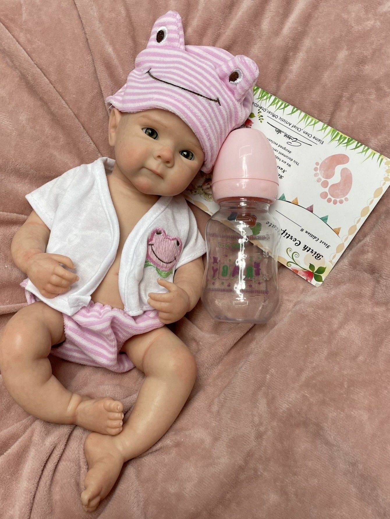 33 см Расписная полнотелая мягкая силиконовая девушка Бетти Кукла Реборн