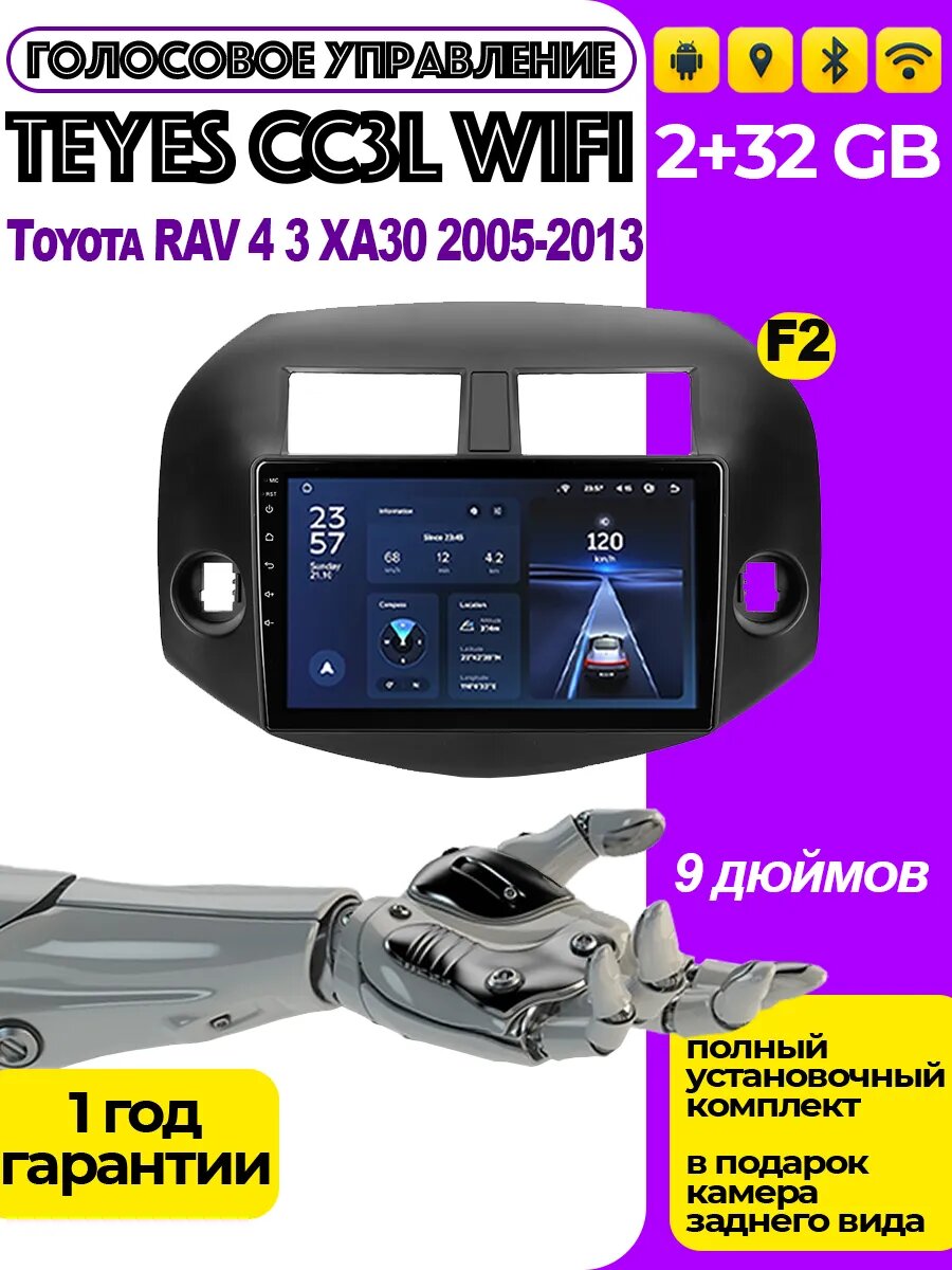 Магнитола CC3L WIFI Toyota RAV 4 3 XA30 2/32