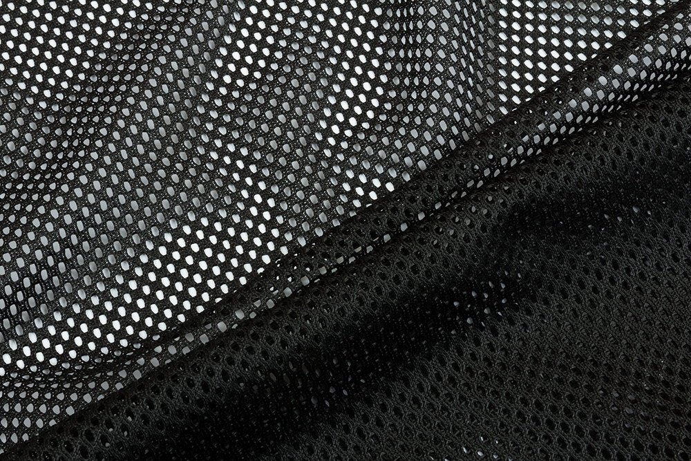 Gamma Трикотажная сетка TLG-130N-DX15 100% полиэстер 150×150 см черная подкладочная ткань