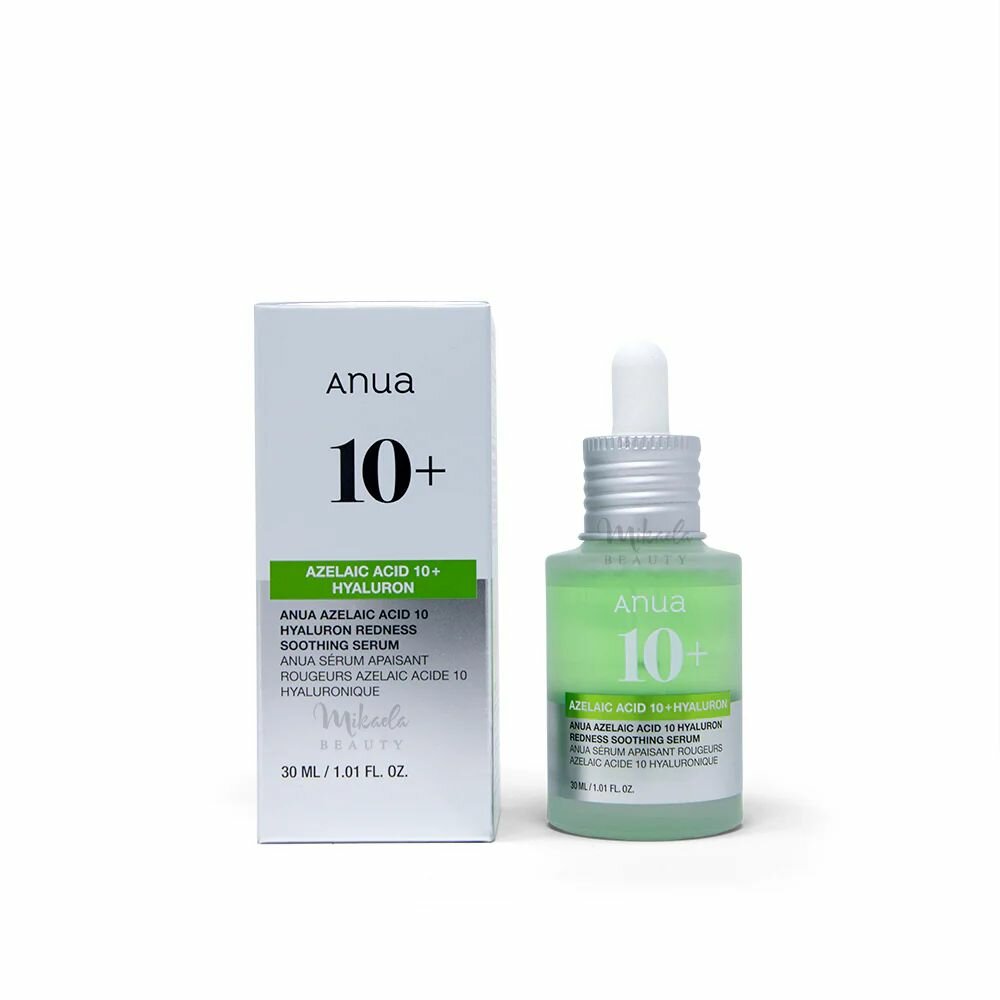 Успокаивающая сыворотка с азелаиновой кислотой ANUA Azelaic Acid 10 Hyaluron Redness Soothing Serum, 30 мл.