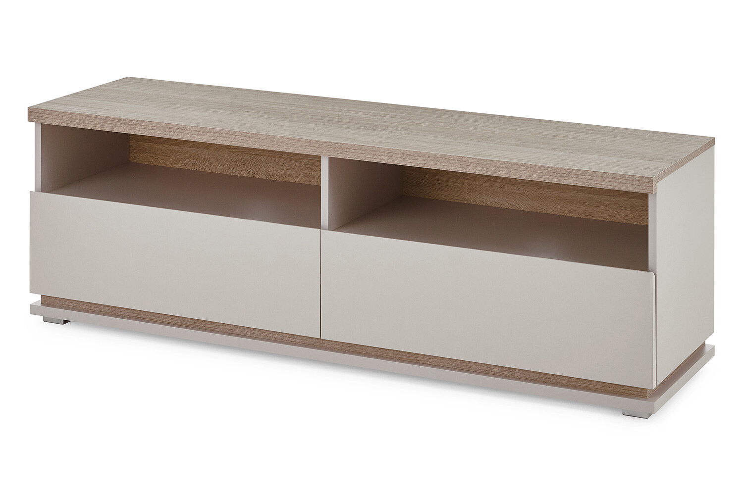 Тумба под ТВ напольная Hoff Lima, 140х48,1х40,6 см, цвет персидский жемчуг, дуб мадура