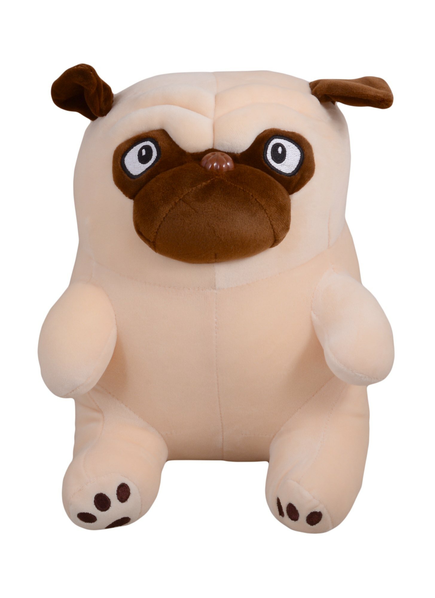 Мягкая игрушка сердитый Мопс (30х20)