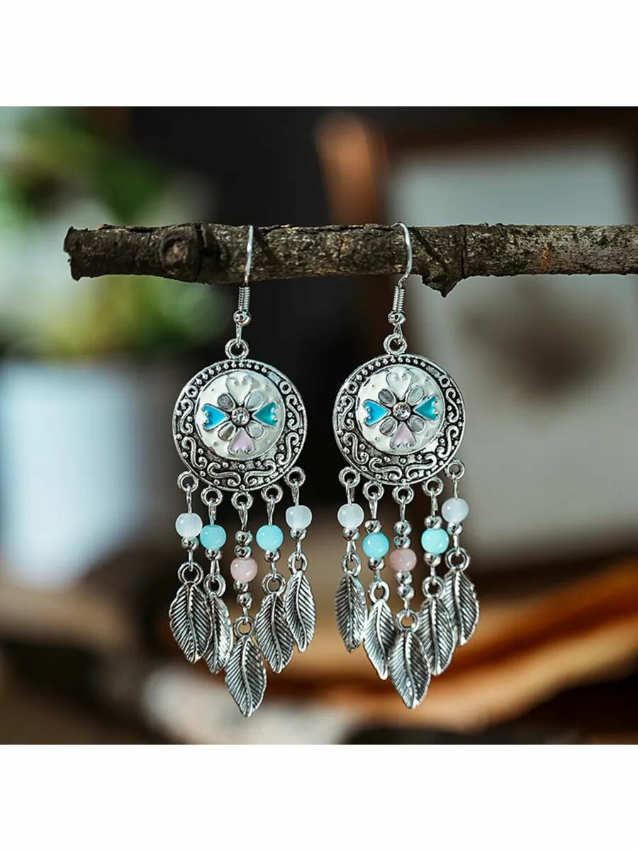 Серьги, искусственный камень