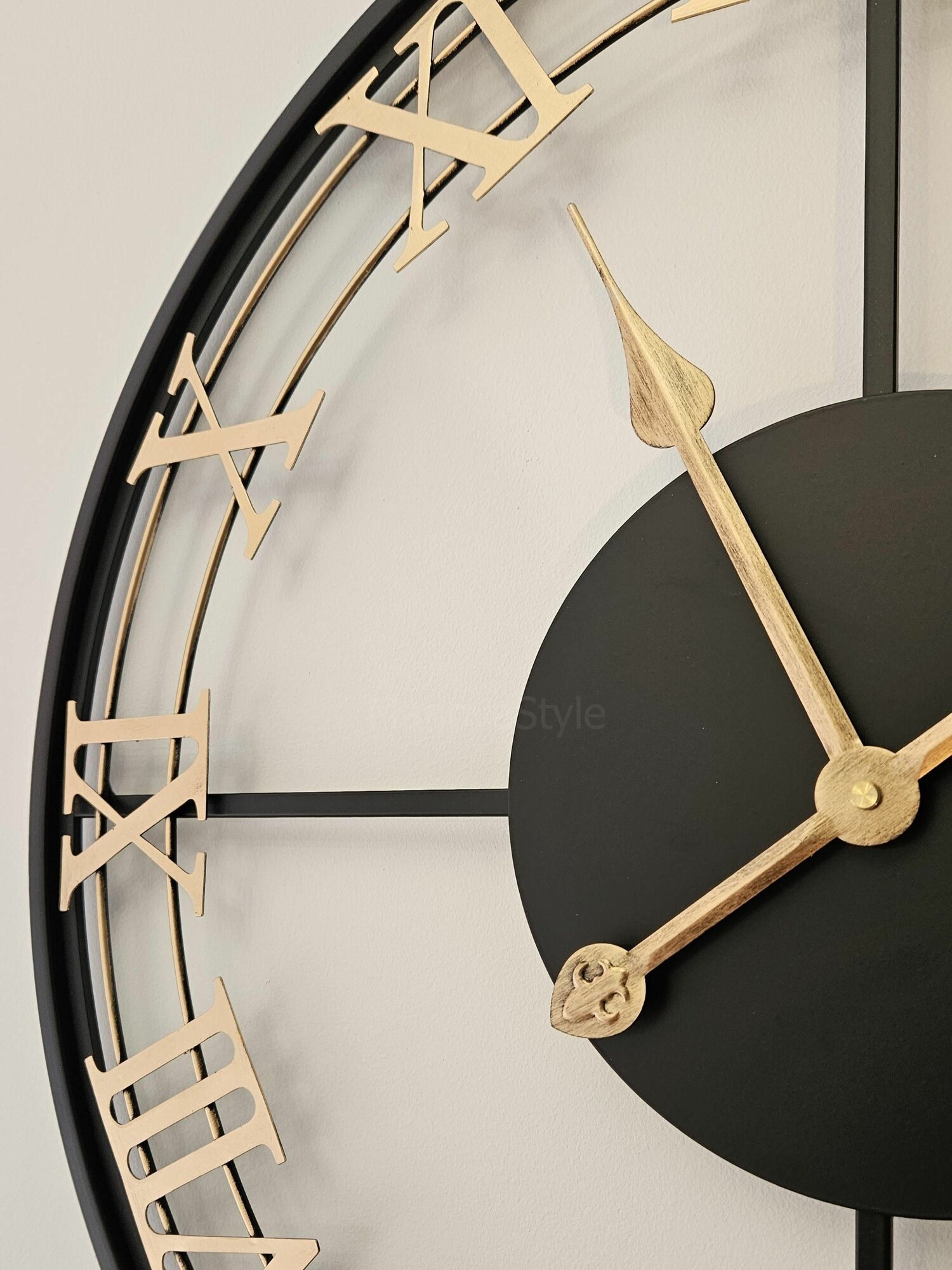 Часы настенные большие 60 см Металл Бесшумные Лофт 3D