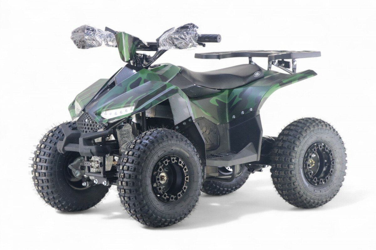 Rivertoys Детский электроквадроцикл LEON 48V зеленый камуфляж