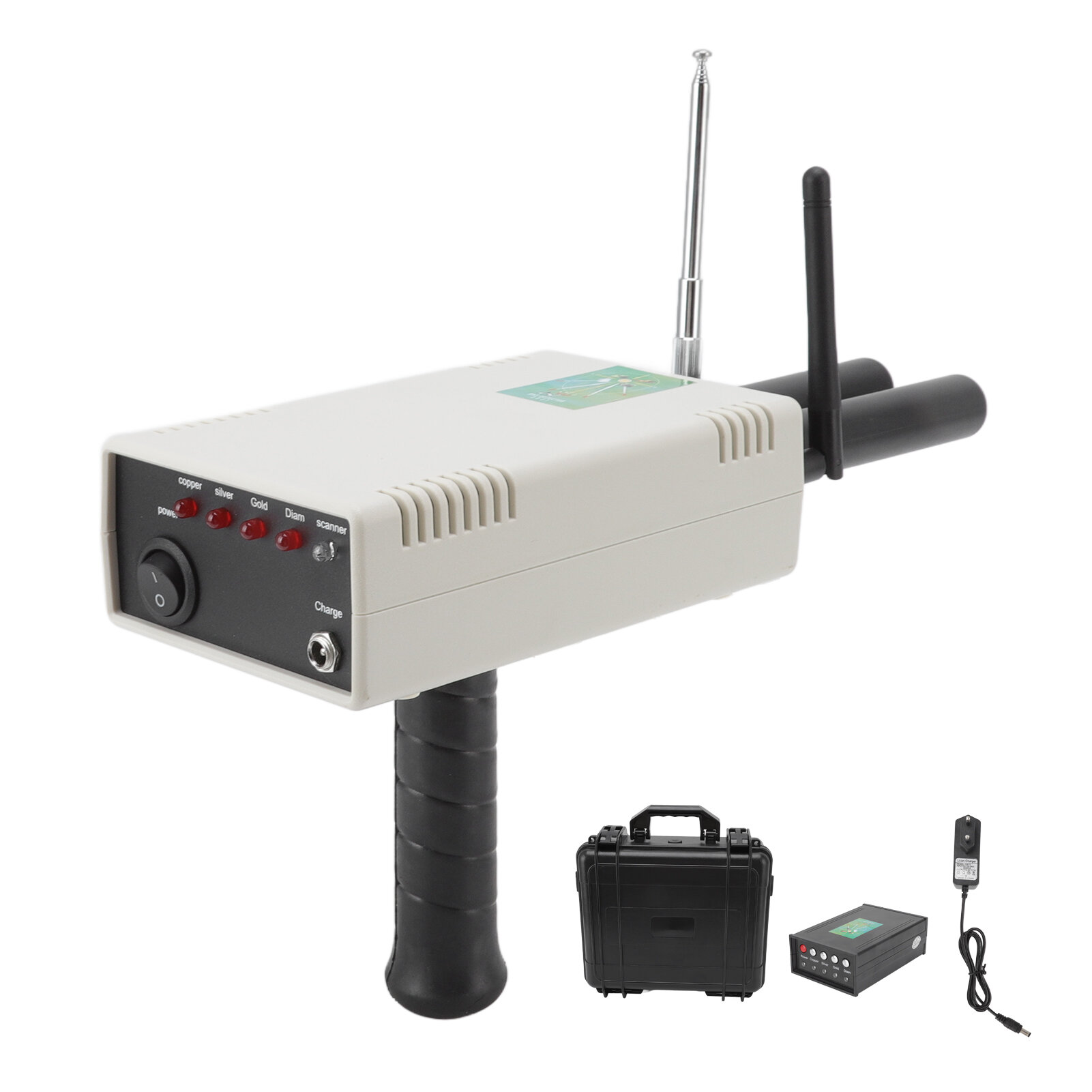 Металлоискатель глубиной 25 м, поисковая система, диапазон 1500 м, устройство-сканер для поиска металла для золота, серебра, меди, драгоценных камней, вилка европейского стандарта, 100-240 В