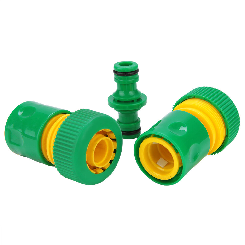 Быстроразъемный соединитель для садового шланга 1/2 дюйма, прочный набор инструментов для соединения шлангов, обеспечивающий легкое подсоединение и герметичное соединение.