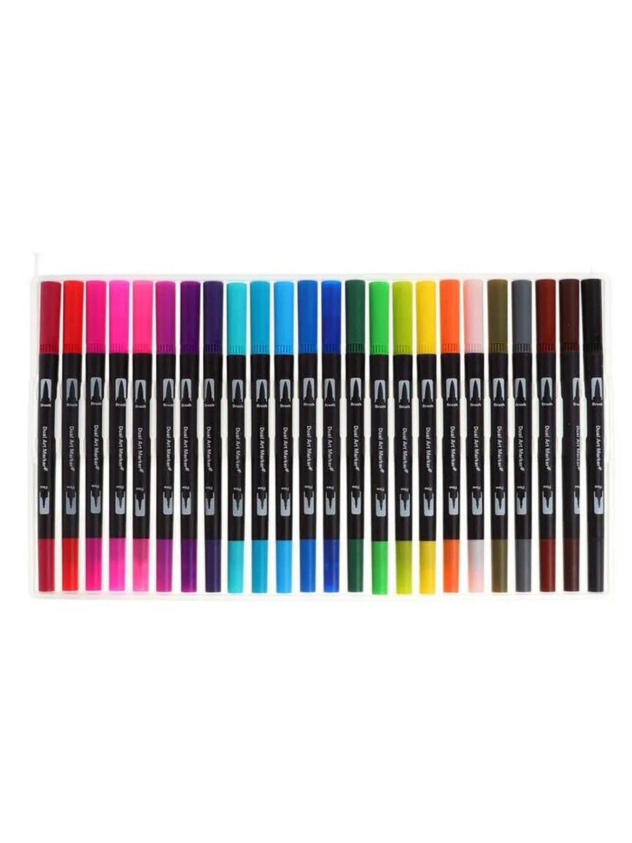 Многоцветные двусторонние маркеры для творчества