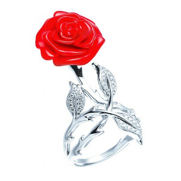 Кольцо, серебро, 925 проба, фианит