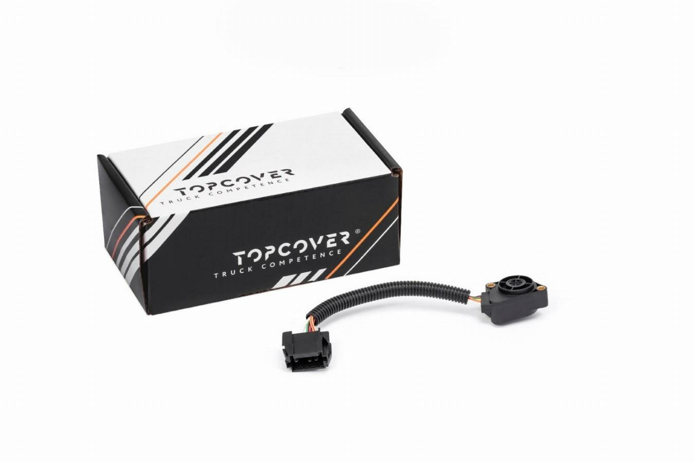 Датчик педали акселератора прям. фиш 5pin черная с/о Volvo FH/FM/FMX/FL6 T09457001 (Topcover)