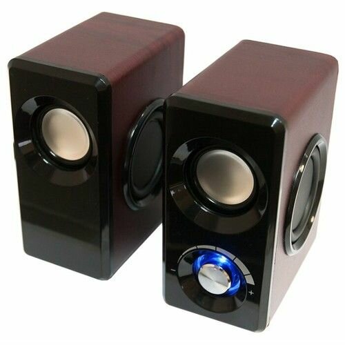 Dialog Колонки Stride AST - 25UP CHERRY - акустические колонки 2.0, 6W RMS, вишневые, питание от USB