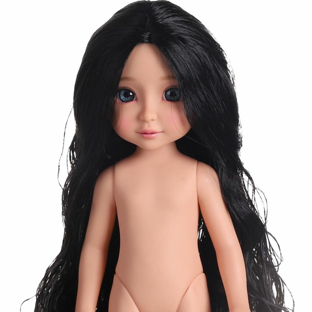 12-дюймовая виниловая кукла American girl doll little girl toy для детей-черные вьющиеся волосы средней длины
