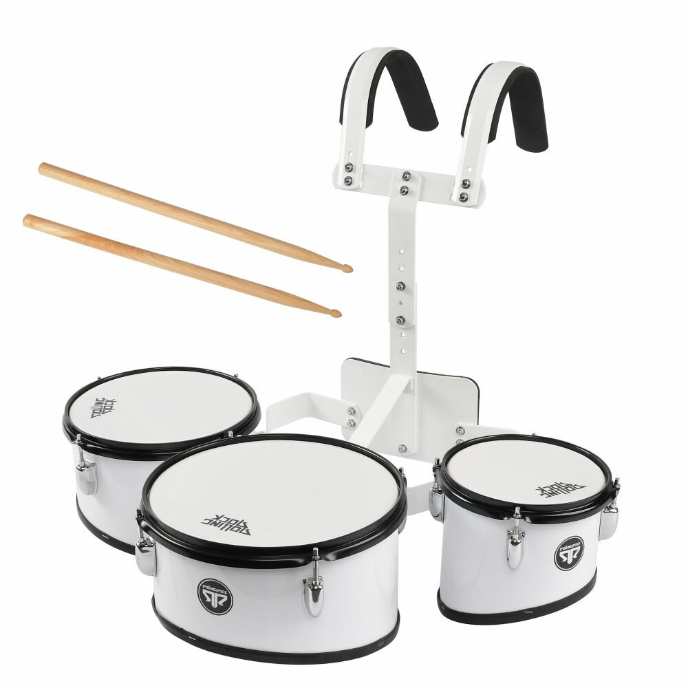 Барабаны маршевые (комплект 3шт) Rolling Rock JR-8012 WH