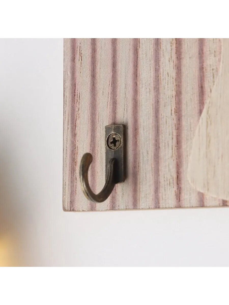 Декоративные деревянные крючки с цветочным дизайном