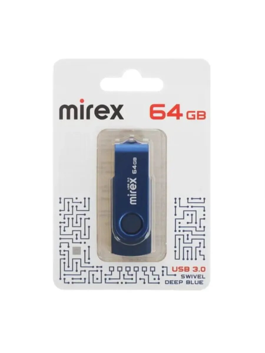 64 ГБ Swiwel 13600-FM3BSL64 синий USB 3.2 Gen 1 A