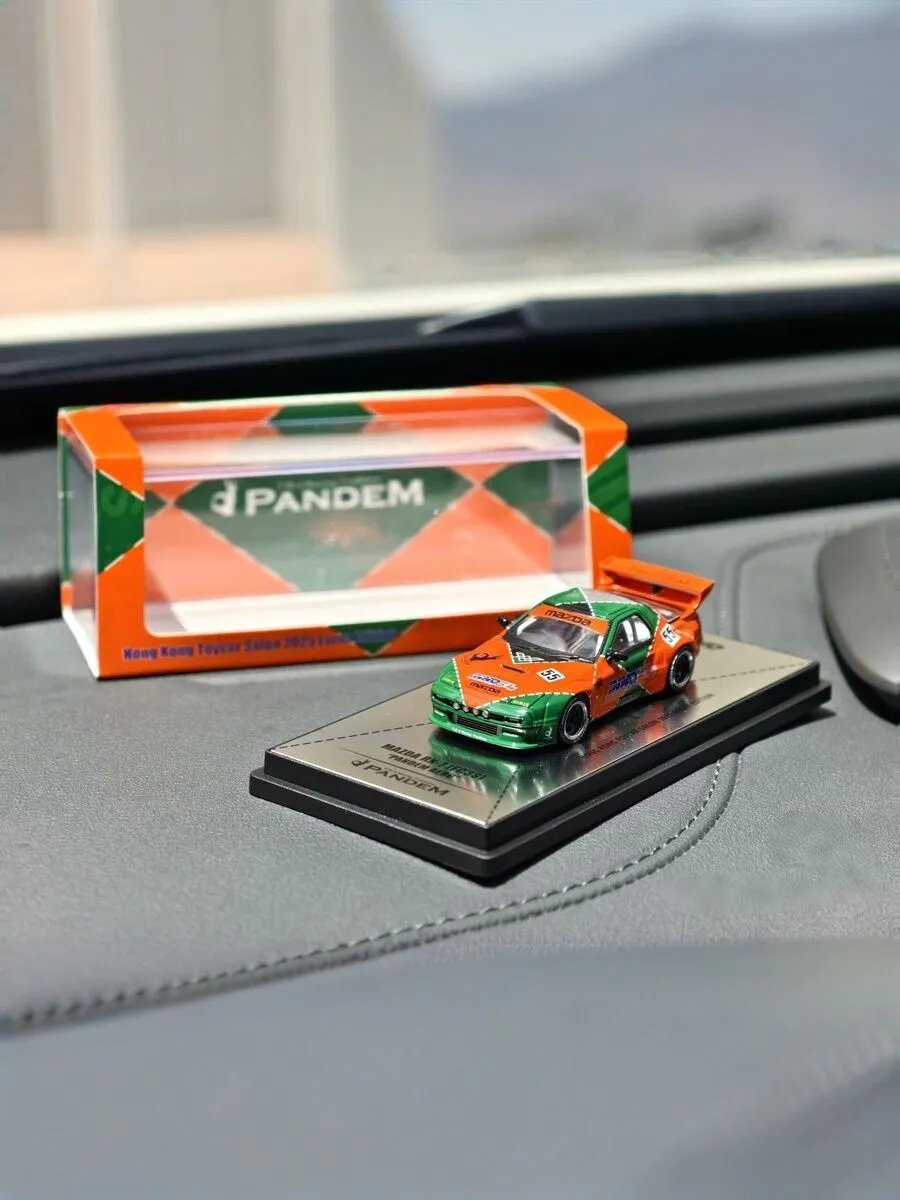 Машинка INNO 1/64 Mazda FC3S RX-7 RX7 PANDEM AERO HONG KONG TOYCAR SALON 2025 EVENT EDITION Die-cast Alloy Car Model Collection Gift