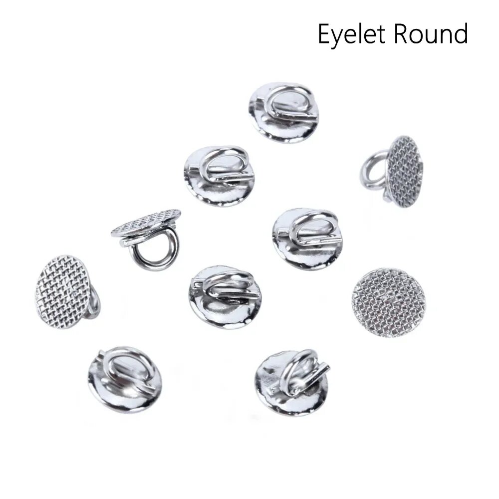 1 упаковка, стоматологическая ортодонтическая лингвальная кнопка, обжимной крючок, B- Eyelet Round