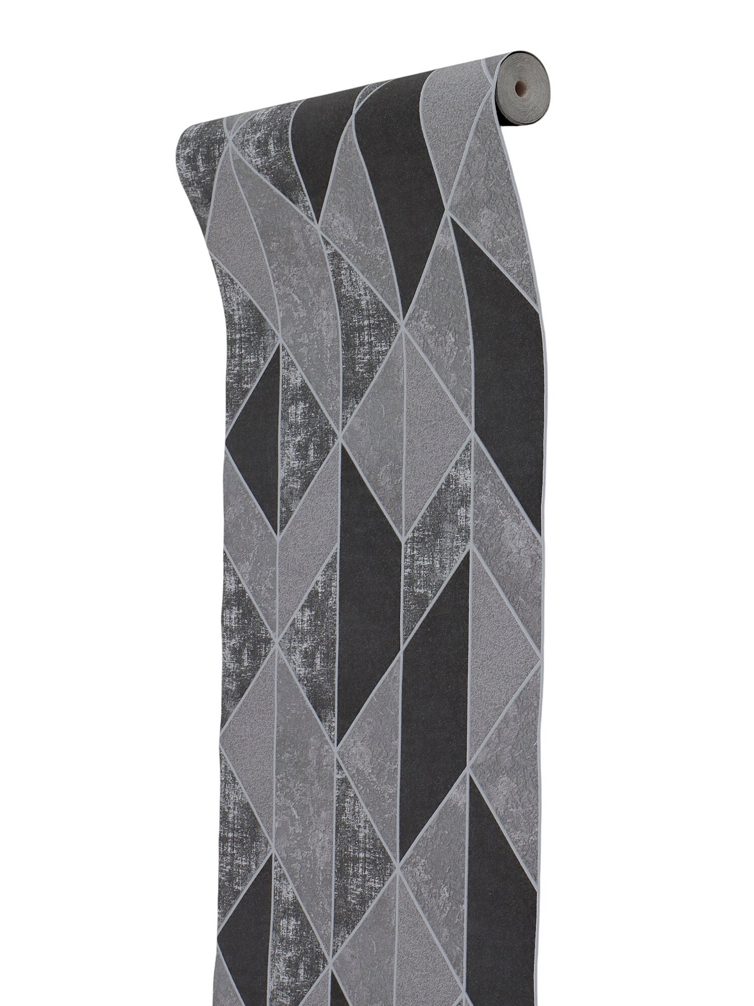 Обои бумажные «Пермские обои. Стиль 1131 – 016», 0.53×10.05 м, цвет серый/чёрный