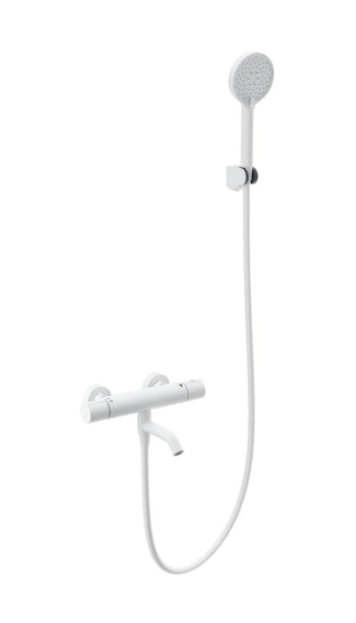 Термостатический смеситель Wonzon & Woghand WW-B3029-A1-MW для ванны с душем, матовый белый