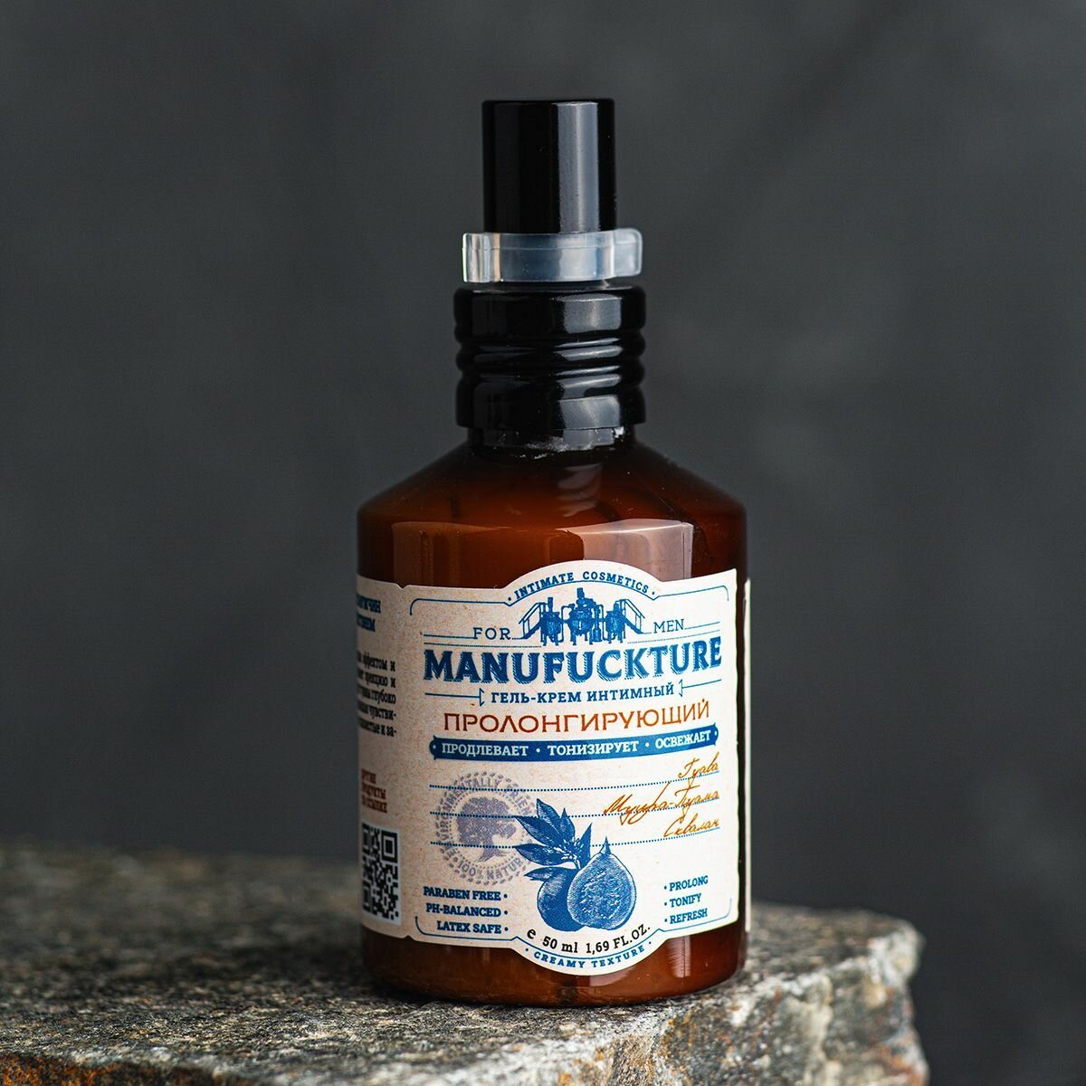 Интимный гель-крем для мужчин с пролонгирующим действием - 50 мл, MANUFUCKTURE