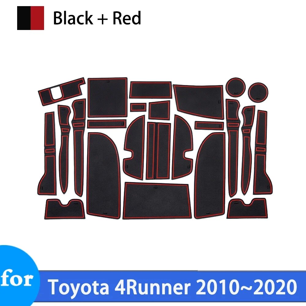 Нескользящий Резиновый Дверной Коврик Для Toyota 4runner 2010-2020 С Пазом, Аксессуар Для Салона Автомобиля