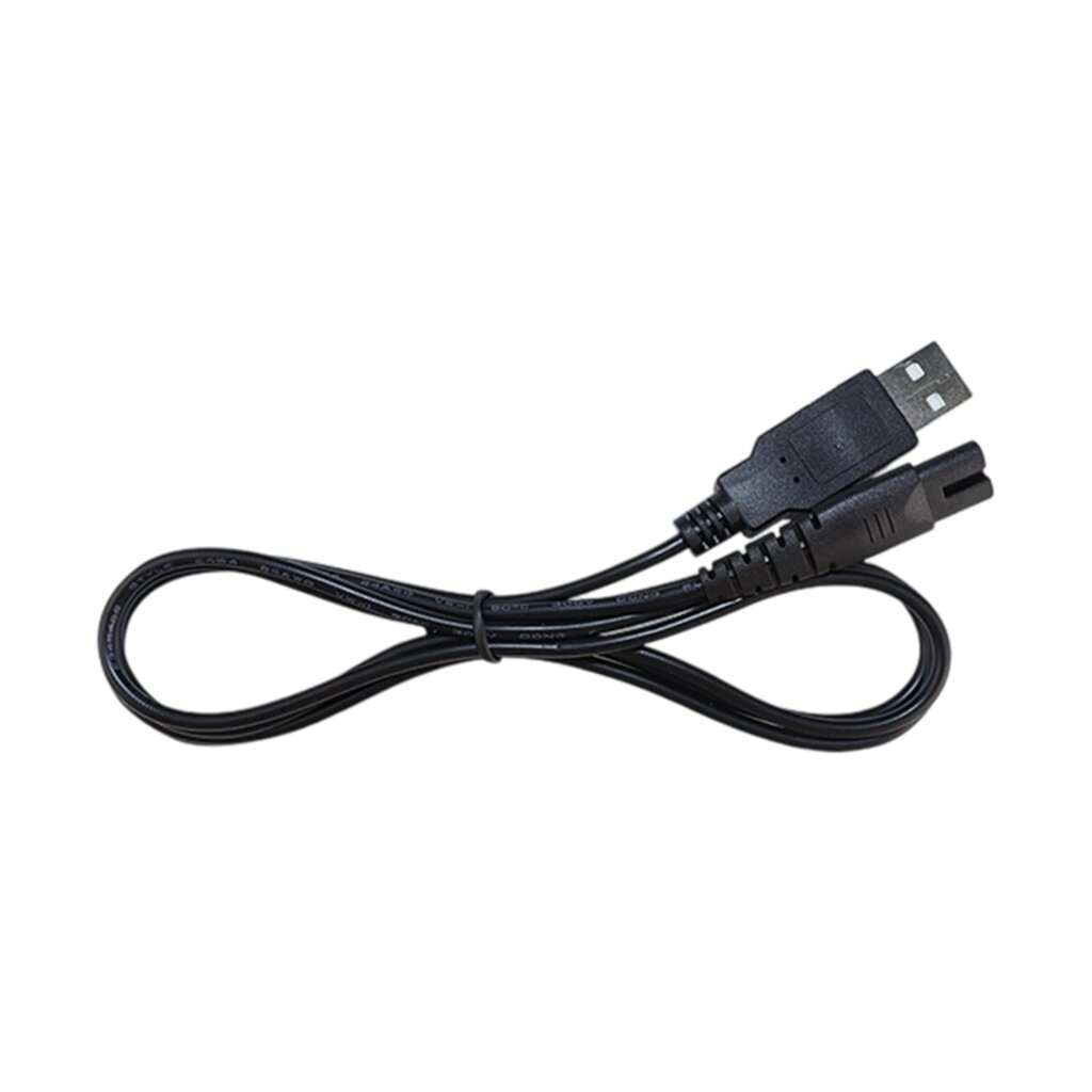 Кабель для зарядки бритвы от USB-разъема к восьмизначному хвостовому кабелю для бритья-черный